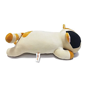 UNIBINGO 14.5" Calico Cat Plush Stuffed Animal Kitten Hugging Pillow, Small Mini Plushie for Kids