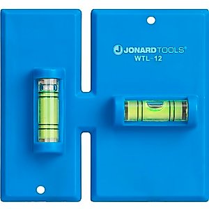 Jonard Tools WTL-12, Wall Box Template and Level for Old Work Electrical Boxes,Blue