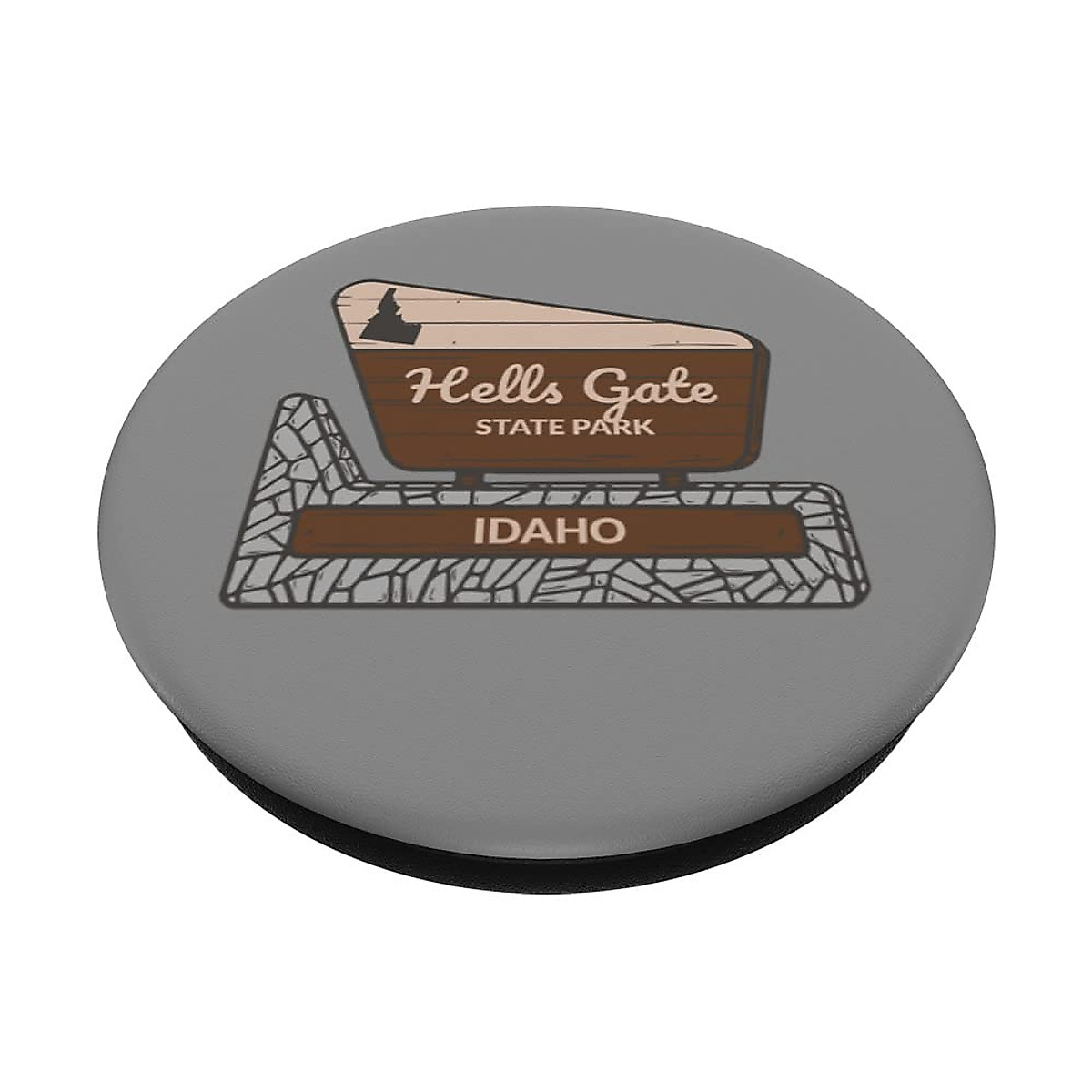 Hells Gate State Park Idaho Welcome Sign Vacation PopSockets Swappable PopGrip