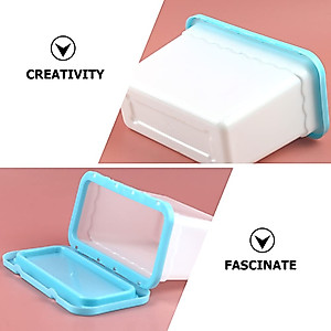 Zerodeko Laundry Pod Container with Lid 6pcs Laundry Pod Box Laundry Canister Clothes Washing Storage Canister Plastic Wrapping Boxes Laundry Container Laundry Beads Case Laundry Holder
