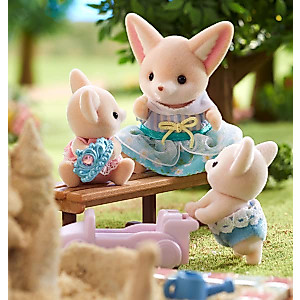 Calico Critters Fennec Fox Twins, Set of 2 Collectible Doll Figures