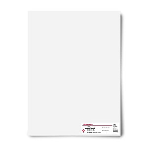Office Depot Poster Boards, 22in. x 28in., White, Pack of 10, 23408