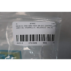 DAIKIN KS0-G02-4CA-30-EN HYDRAULIC CONTROLLED SOLENOID VALVE 100V-AC