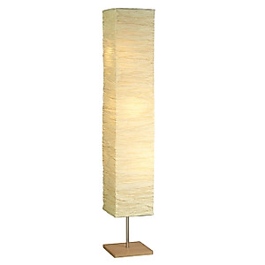 Adesso Home 8022-12 Transitional Three Light Floor Lamp from Dune Collection in Pwt, Nckl, B/S, Slvr. Finish, Beige