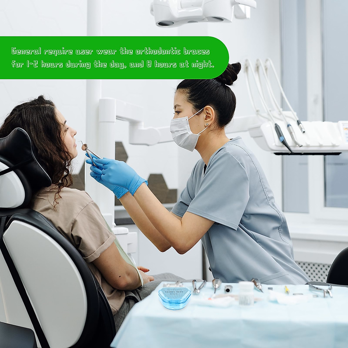 Moldable Retainer for Teeth Grinding Protection Clenching Bruxism Anti Grinding Dental Night Sleeping Teeth Protector Random Color