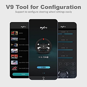 PXN V9 Steering Wheel for PC - Vibration Feedback Gaming Racing Wheel with Shifter and Pedals Used- Good for PC PS4, PS3, Nintendo Switch