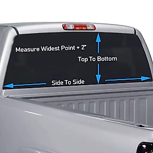 WILDLAVIE Truck Rear Window Decal Wrap Size 58" x 18" American Don't Tread On Me Gadsden Flag Graphic Perforated Vinyl Sticker Patriotic Decoration Fit Most Pickup Trucks SUV