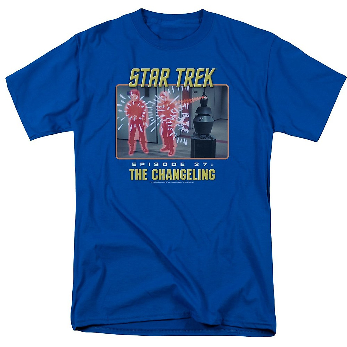 Trevco Men's Star Trek Short Sleeve T-Shirt, Changeling Royal Blue, X-Large