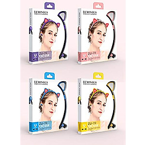 Bluetooth Headphones Neckband Cat-Ear Wireless Sport Earbuds, IPX5 Sweat and Water Resistant HiFi Stereo Ultra Comfort Fit for Gym Running Compatible with iOS Android (Purple)