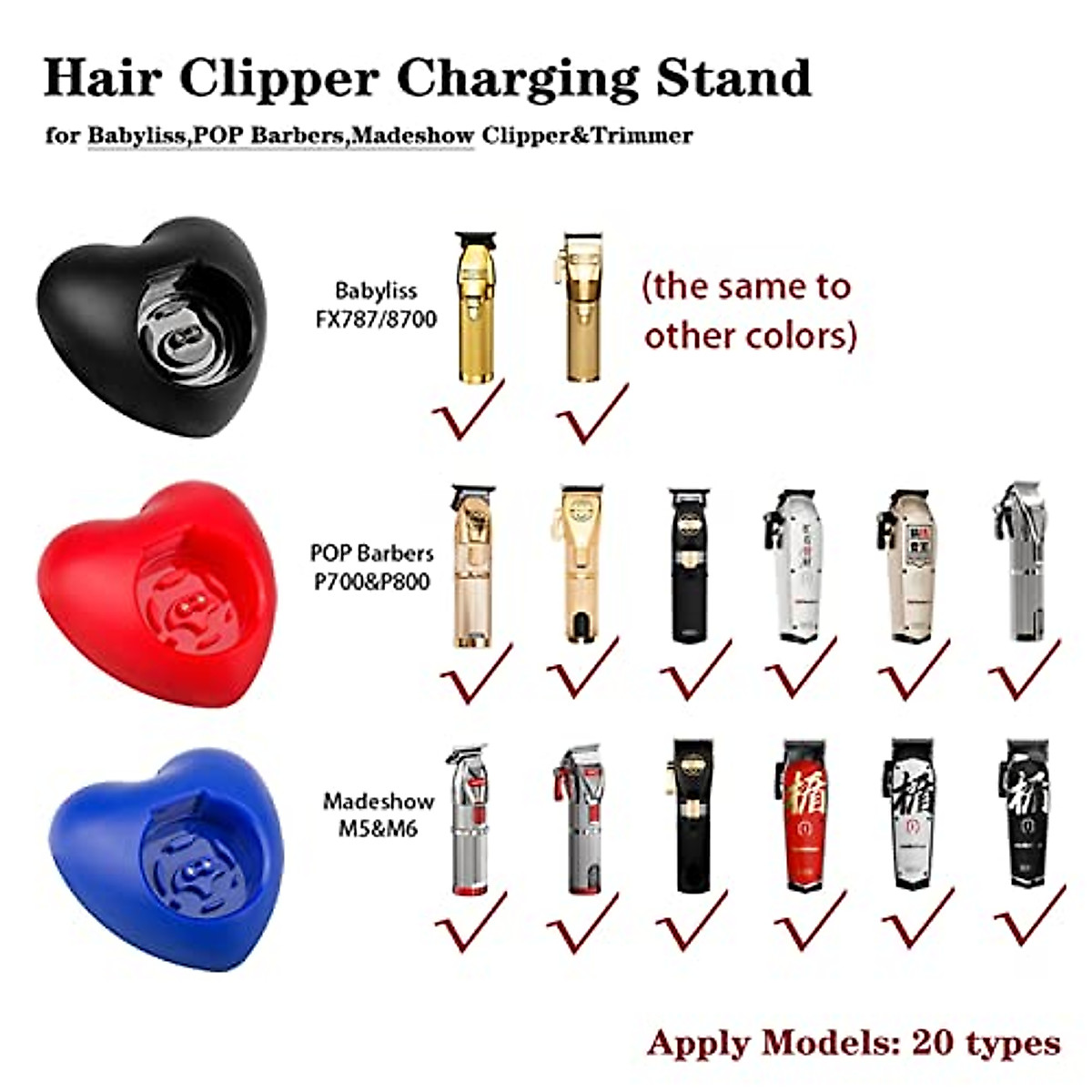Hair Clipper Charging Stand for Babyliss FX 8700GCN 787GCN Electric Trimmer Charging Replacement Accessory Standing Charger Base Barber Cutting Tools