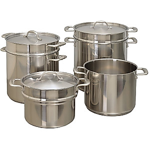 UPDATE International CDB-10 Stainless Steel Double Boiler 9.08 Quart
