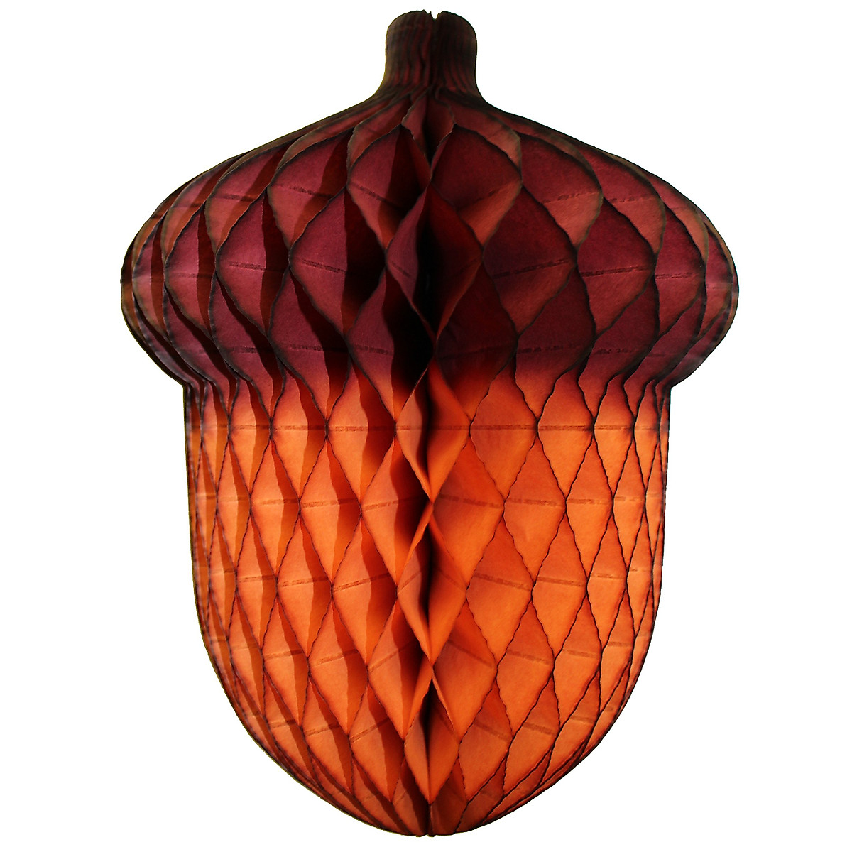 3-Pack 14 Inch Honeycomb Tissue Acorn Decoration