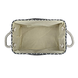 DII Collapsible Polyester Storage Bin, Stained Glass, Gray, Large Rectangle