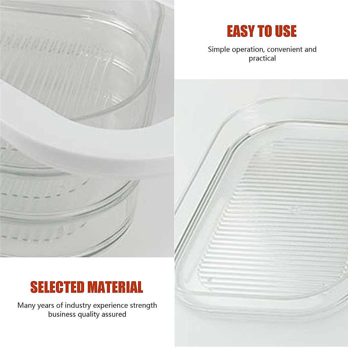 Deli Meat Container for Fridge, 8.9x6.3inch 3 Layers Stackable Bacon Cheese Container with Lid, Food Storage Boxes, Deli Containers with Lids, Lunch Meat Container for Refrigerator