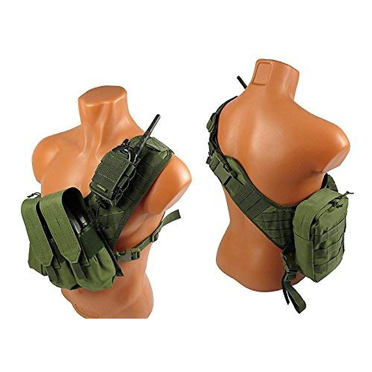 M.O.L.L.E pouch bag Radio Phone GPS tactical molle (Olive OD Green)