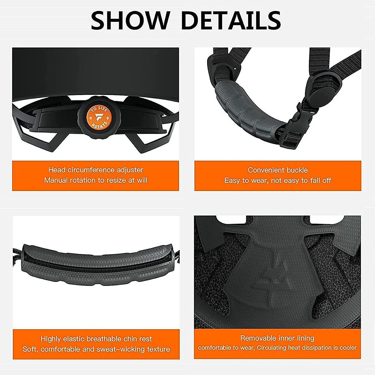 Smart Bike Helmet for Adult, Helmet with Camera(32GB TF Card Included), Helmet Video Recorder with Security Lights for Safe Riding，Motorcycle Helmet，tachograph