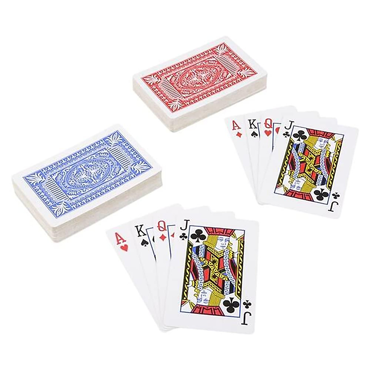 The Dreidel Company Playing Cards Deck, 2.25 Inch x 3.5 Inch (24-Pack)