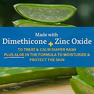 A+D Zinc Oxide Diaper Rash Cream - Soothes & Treats Diaper Rash - Zinc Oxide 10% Dimethicone 1% - Easy Spreading Cream for Baby - Healing Skin Ointment for Red, Irritated Skin - 4oz, 2 Pack