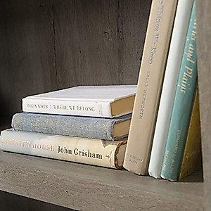 Sauder Miscellaneous Bookcase, L: 35.28" x W: 13.23" x H: 43.78", Mystic Oak finish