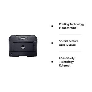 Dell B2360dn Laser Printer . Monochrome . 1200 X 1200 Dpi Print . Plain Paper Print . Desktop . 40 Ppm Mono Print . 300 Sheets Input . Automatic Duplex Print . Gigabit Ethernet (Renewed)