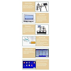 Online Inkjet Printer 5inch Touch Screen Automatic Code Printing Machine Print Logo QR Code Barcode for Assembly Line (12.7mm)