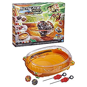 BEYBLADE Burst QuadDrive Cosmic Vector Battle Set - Battle Game Set with Beystadium, 2 Battling Top Toys and 2 Launchers for Ages 8 and Up