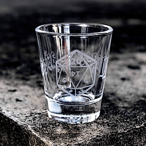 2oz Dungeon Master Shotglass LASER