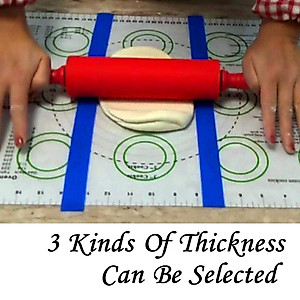 A-XINTONG Silicone Rolling Strip Silicone Measuring Dough Strips Perfection Strips, Dough Thickness Guides for Dumplings, Noodles, Pasta, Pies, Pizza, Cookies