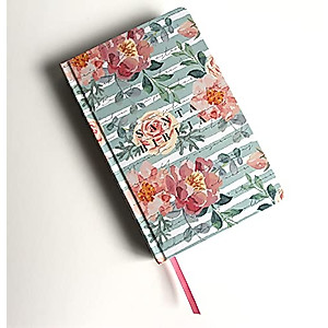 Biblia Reina Valera 1960 letra grande, tamaño manual, tapa dura rosas rosadas / Spanish Bible RVR 1960 Handy Size Large Print HC pink roses