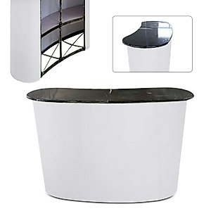 YIYIBYUS Promotion Pop Up Display Table Trade Show - Salon Reception Desk Promotion Retail, Reception Desk Illuminated Reception Area Counter Desk Receptionist Desk