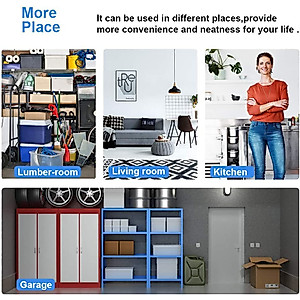 14‘’Dx36''Wx72''H Storage Shelves Wire Shelving Unit with Wheels Steel 5 Tier Heavy Duty Layer Rack Storage Metal Shelf Garage Organizer Wire Rack Shelves Adjustable Utility 1250 LBS Capacit，Black