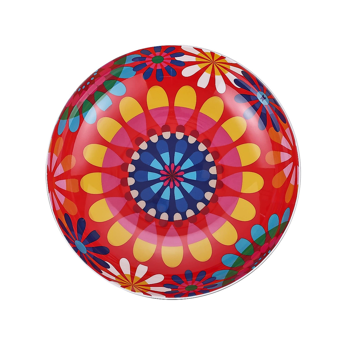 French Bull Melamine Dinnerware Shatterproof BPA Free Dishwasher Safe Large Serving Bowl, Salad Bowl, Pasta Bowl, For Soup, Dessert, Kitchen, Mixing, Fruit (11" Serving Bowl, Festival)