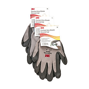 3M Comfort Grip Glove CGM-GU, General Use, Size M, foamed nitrile palm provides excellent grip, even in wet or oily conditions