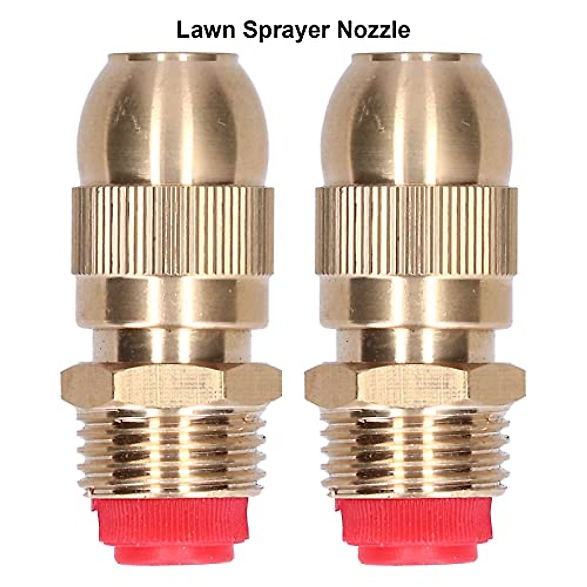Water Spray Head, Brass Adjustable 2Pcs Lawn Sprayer Nozzle for Gardens for Greenhouses