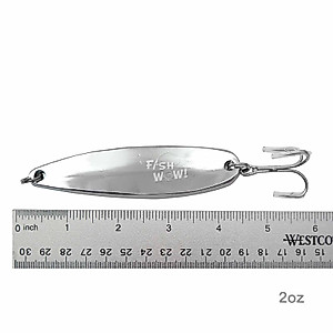 6pcs Set 2oz 6inch Fishing Spoon with Treble Hook Gold & Silver - Fish Wow!