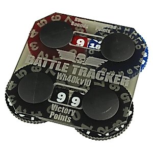 LITKO Battle Tracker | Victory Points | Turn | Command Points | Objective | Battle Points | Tracker | Compatible with Warhammer 40K 10th Edition and Age of Sigmar
