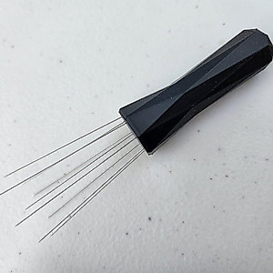 AppaMakes Coffee Stirrer WDT Tool with Magnetic Holder, Black, 0.77 inch x 0.77 inch x 4.3 inch, (JK913)