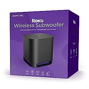Roku Wireless Subwoofer (for Roku Streambars or Roku TV)