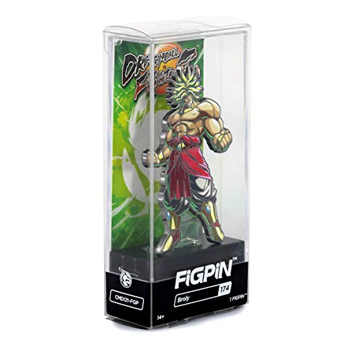 FiGPiN Dragon Ball FighterZ: Broly - Collectible Pin with Premium Display Case