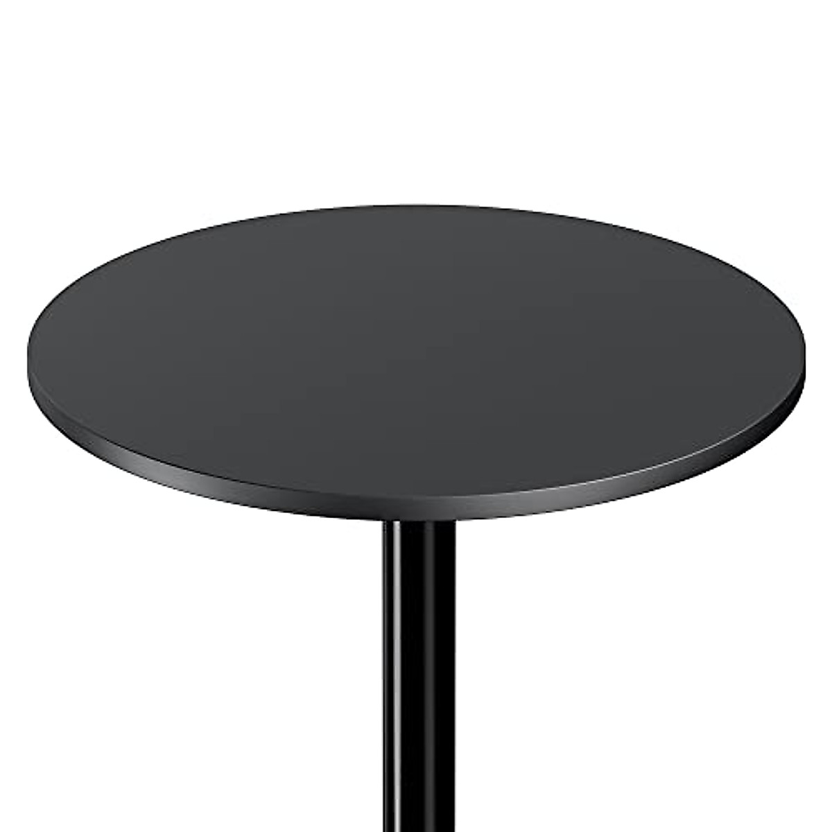 Winsome Obsidian Pub Table Round Black Mdf Top with Black Leg And Base - 23.7-Inch Top, 39.76-Inch Height, Pack of 1