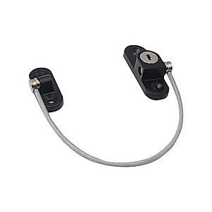 Myster Locomo U/D SAIRUIDIPU Refrigerator Lock with Key, Fridge Lock with Screws, Child Safety Lock for cabinets (Black,)