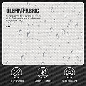 Aluminum Patio Furniture Set,5-Piece Metal Patio Conversation Set with Swivel Rocking Chairs,All-Weather Modern Outdoor Sectional Sofa for Lawn, Garden, Backyard, Balcony (Light Grey Cushions)