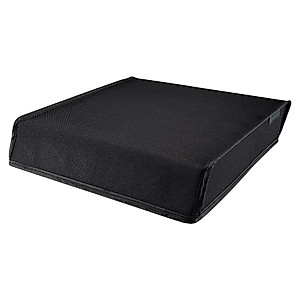eXtremeRate Black Horizontal Dust Cover for PS4 Console, Soft Neat Lining Dust Guard, Anti Scratch Waterproof Cover Protector Sleeve