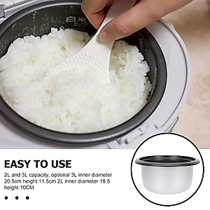 Rice Cooker 10 Cup Griddle Grill Accessories Pressure Cooker Non-stick Rice Cooker Pot Household Cooker Inner Pot Inner Cooking Pot Container Baking Bowl Nonstick Cookware Rice Cooker Small