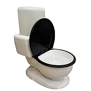 Cat Water Dispenser Toilet Shaped Water Bowl Funny Automatic Toilet Water Bowl Dish Refillable Drinking Fountain for Dogs and Cats