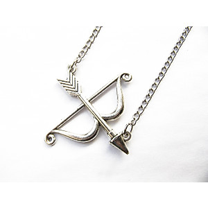 necklace Bow and Arrow, Archery Gift, Archery, Arrow and Bow Archery Charm Pendant