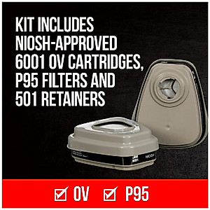 3M Professional Paint Respirator, Medium, N95, 7512PA1-A