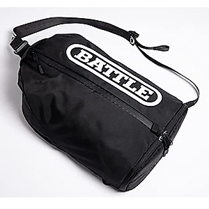 Battle Sports Lockdown 6 Sling Bag 2.0 - Single Shoulder Travel Backpack, Adjustable Over-the-Shoulder Strap, Padded Interior Sleeve for up to 15” Laptop, Crossbody Bag - Black