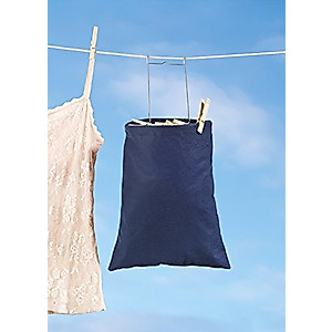 Whitmor Hanging Clothespin Bag Navy