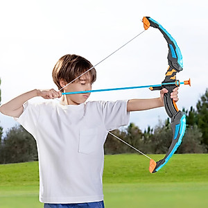JOYIN LED Bow and Arrow for Kids, Light Up Archery Toy Play Set with Suction Cups Arrows, Targets & Arrow Case, Indoor and Outdoor Hunting Play Gift Toys for Boys Girls 3-12